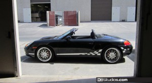 KI Studios Extended Checkered Decals for the Porsche 986/987 Boxster