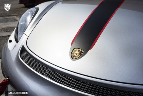KI Studios 005 Stripe Kit for Top and Sides of Porsche 981Cayman GT4