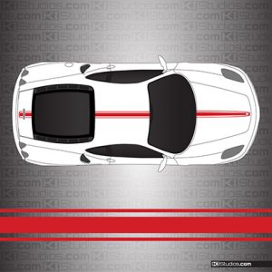 Ferrari F430 Stripes Based on the Scuderia 16M Stripes in a Single Color