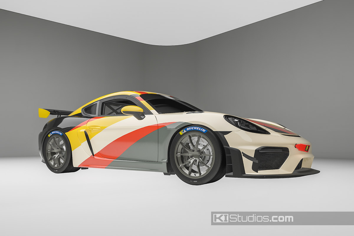 Porsche Racing Livery Wrap - Retro - KI Studios